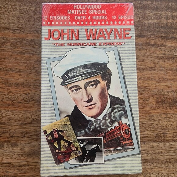 Media | Vintage John Wayne The Hurricane Express Vhs Burbank 12 Episode ...